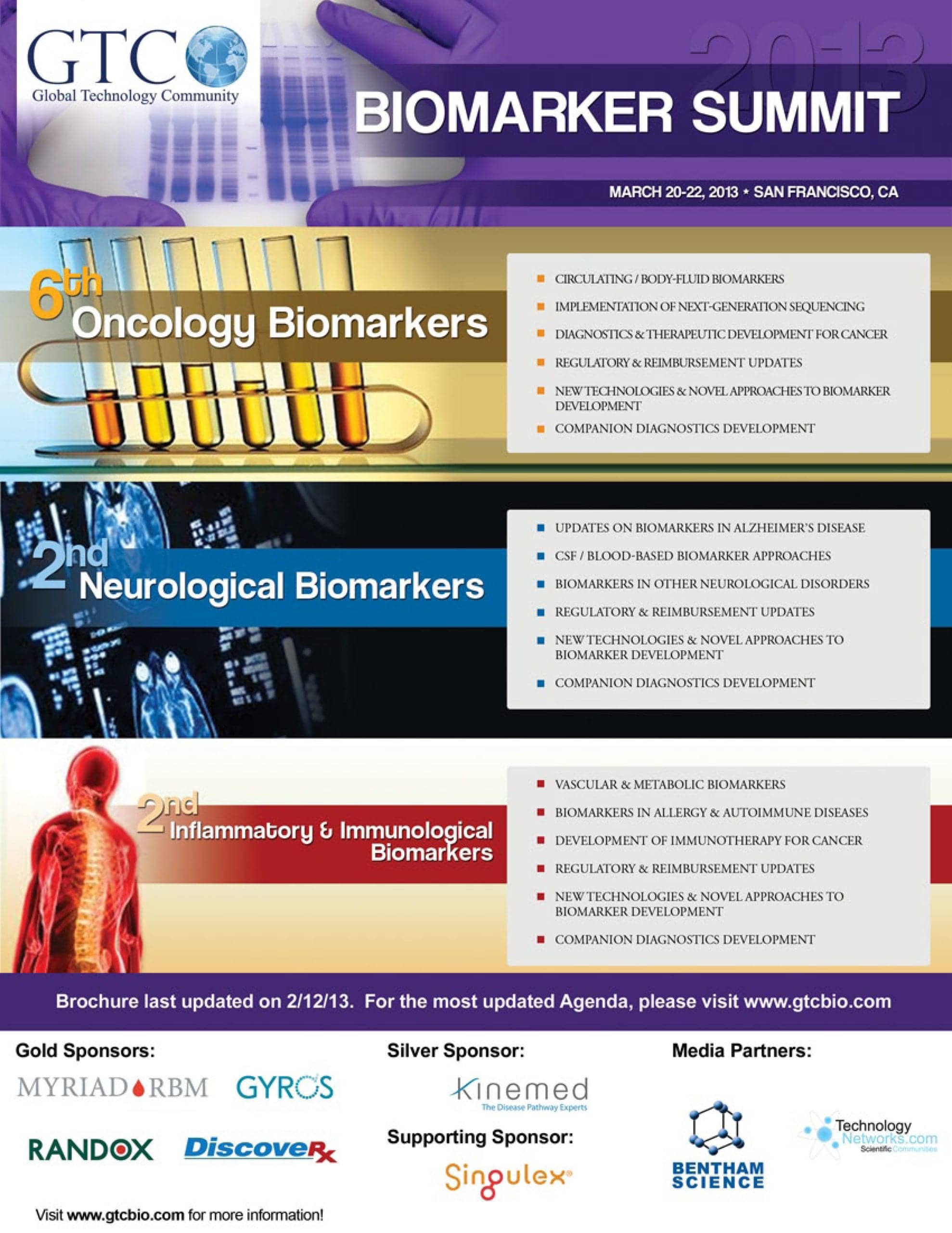 Biomarker Summit 2013 Features Leaders in Biomarker Research | Clinical ...